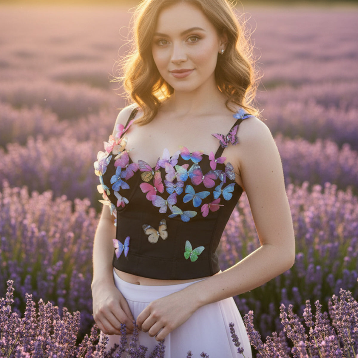 Butterfly Corset Cami Top – AROLORA